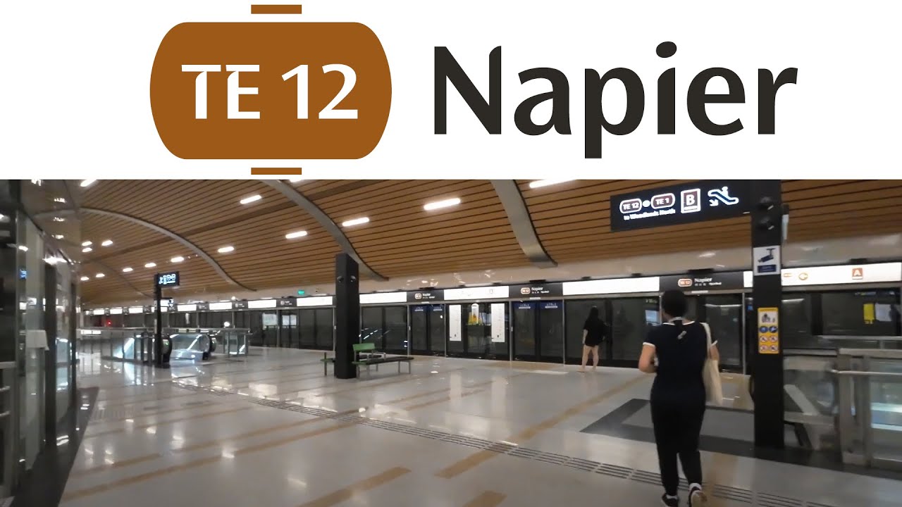 TE12 Napier MRT Station: Platforms to Exit 2 | Thomson-East Coast Line ...