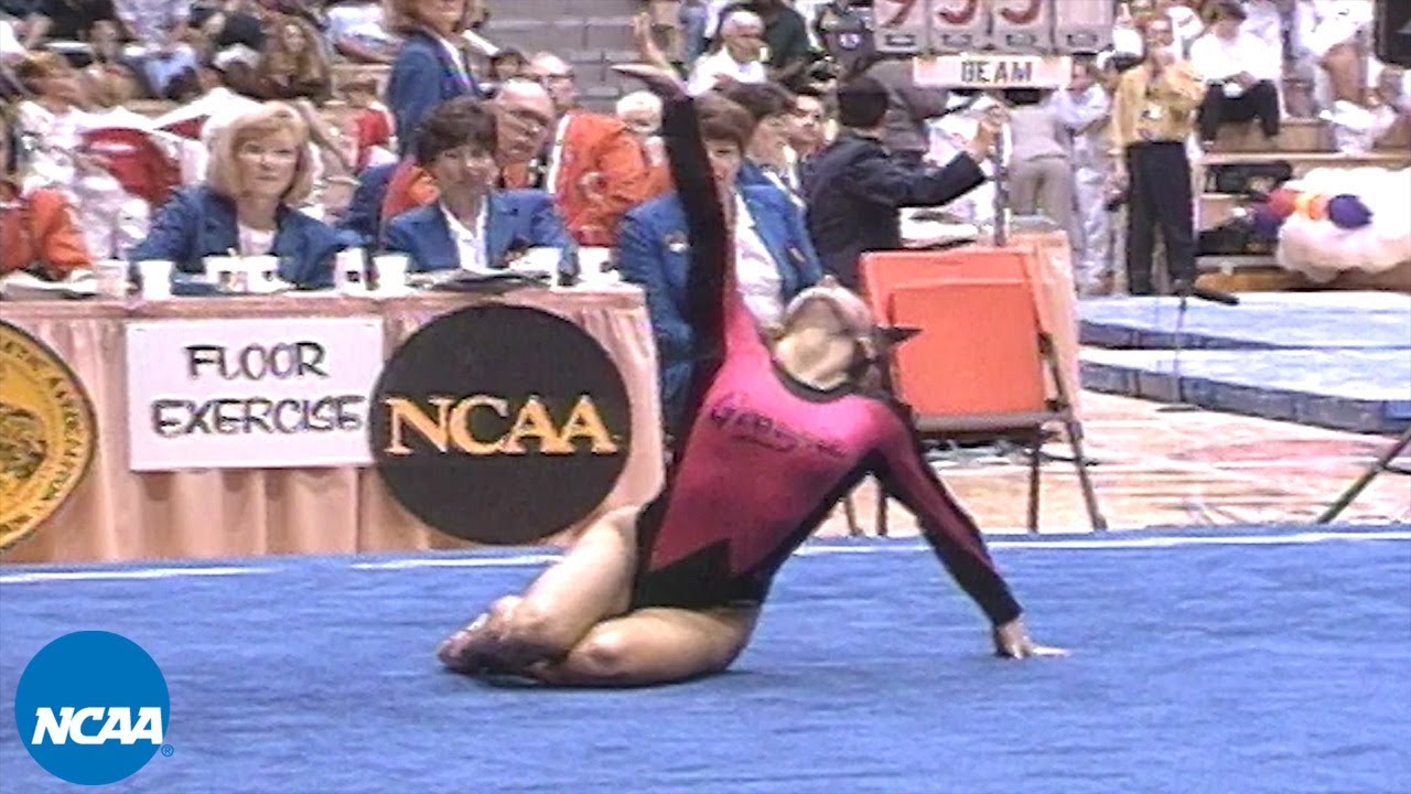 Hope Spivey-Sheeley Perfect 10 floor routine at 1993 NCAA Super Six ...