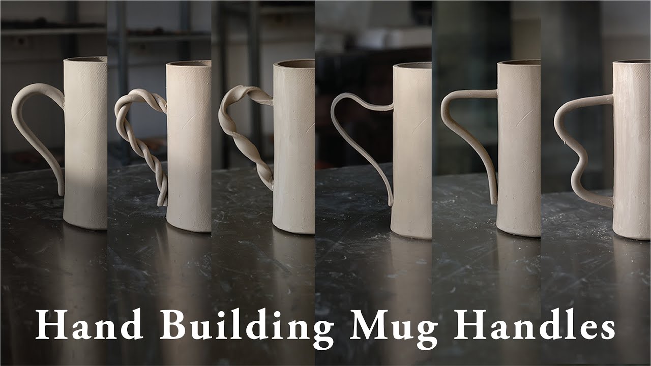 08 How to Make & Attach Mug Handles | Using HAMA Designed Moulds | Hand ...