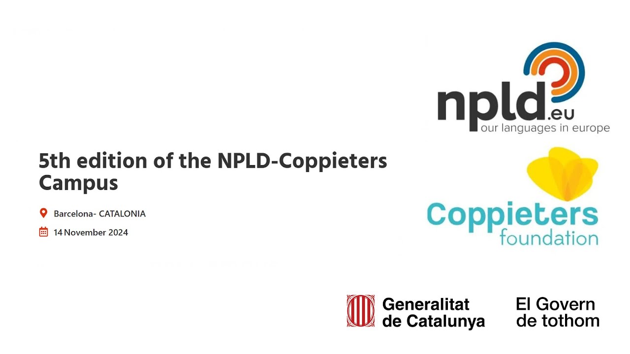 English Version. Campus NPLD-Coppieters 2024. Thursday, November 14 ...