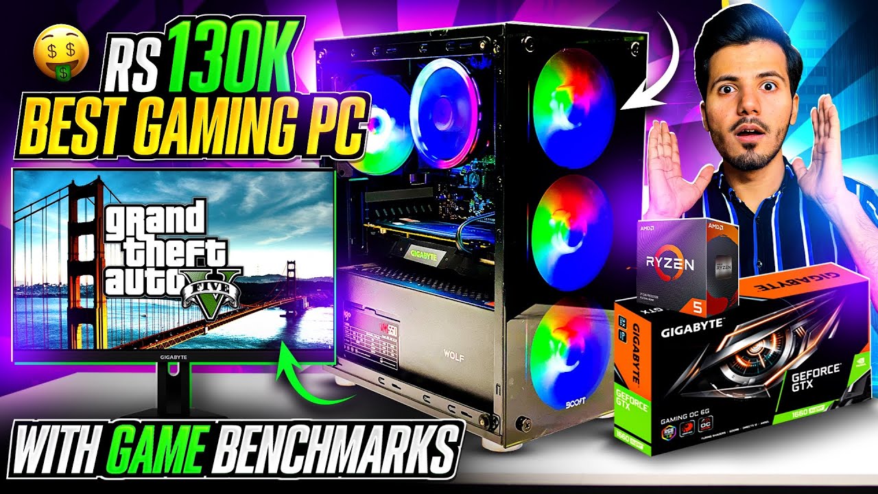 Rs 130K Best Gaming PC build with Game benchmarks | 130k Gaming PC ...