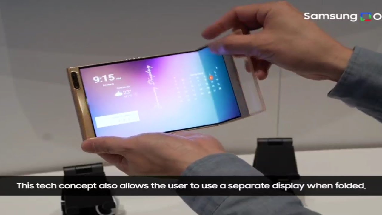 Samsung new foldable flex - YouTube