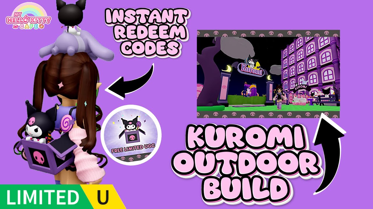 HIDDEN CODES Kuromi Backpack UGC and Outdoor Build - YouTube