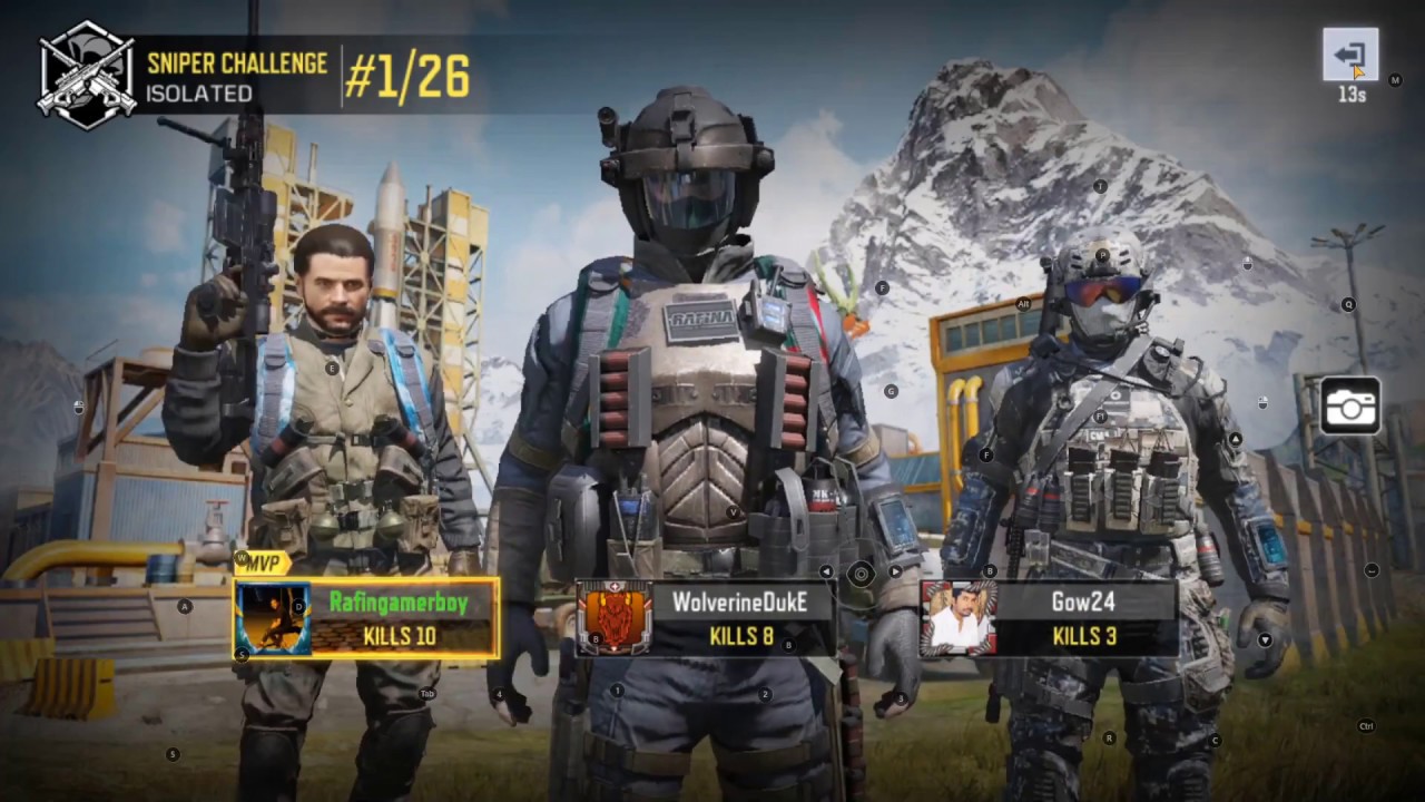 See the action of Sniper arctic .50 Sniper Challenge in Call of duty ...