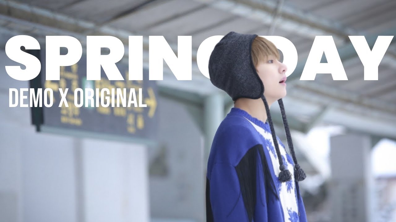 BTS Spring Day (봄날) V's Demo X Original Mashup - YouTube