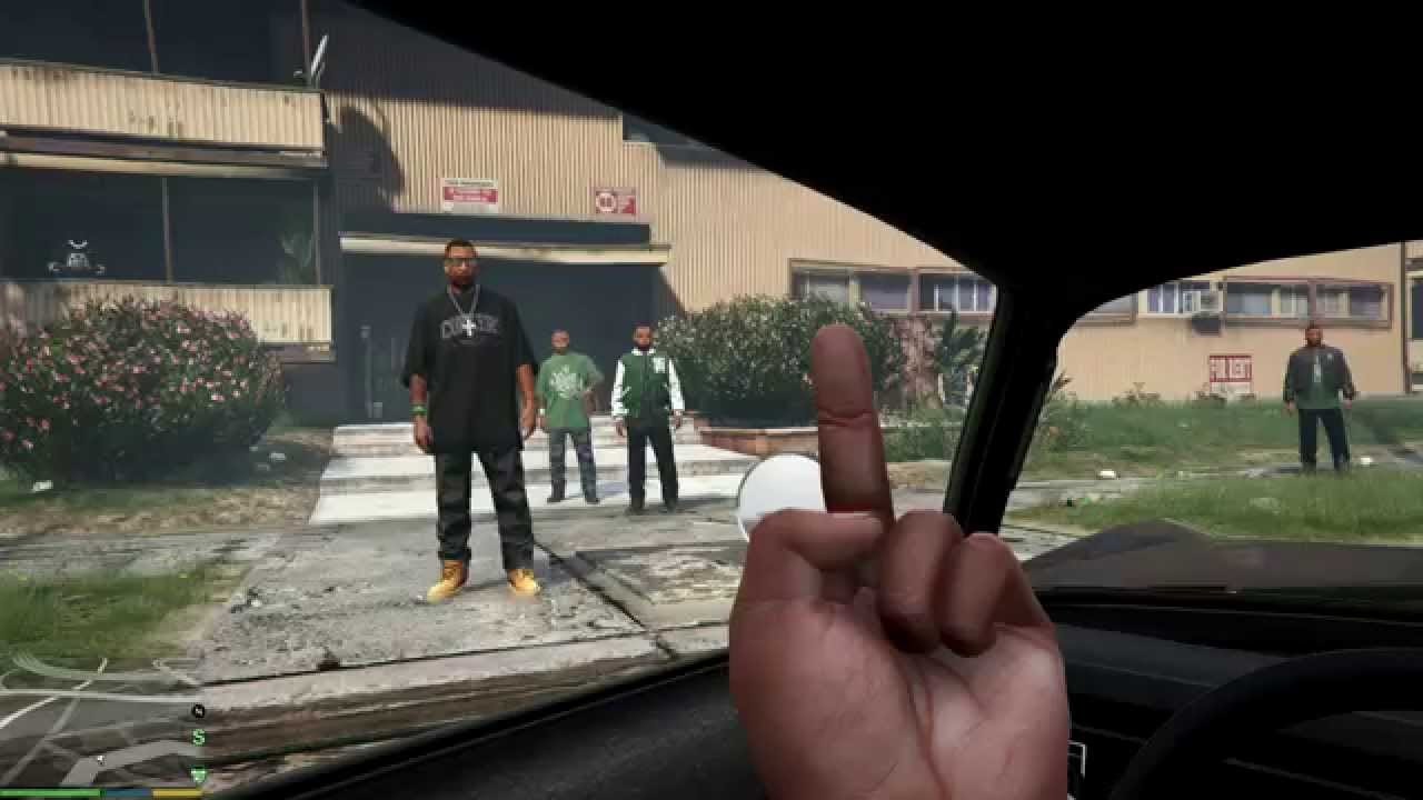 GTA V PC Flicking People Off In The Ghetto | 1080P 60 FPS - YouTube