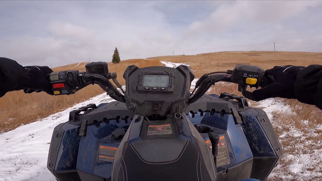 Sportsman 850 - First Snow Ride - YouTube
