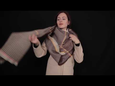 Как завязывать большие платки и палантины. Часть 2