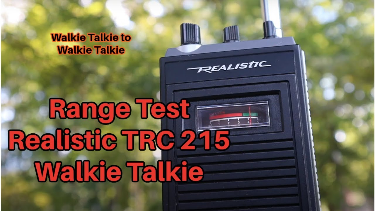 Range Test w/ 2 realistic TRC 215Walkie Talkies - CB Radio - YouTube