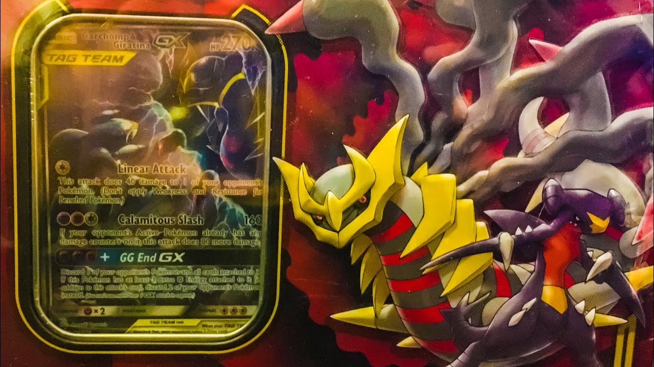Opening a Giratina and Garchomp Tag Team Tin: Power Partnership Finale ...