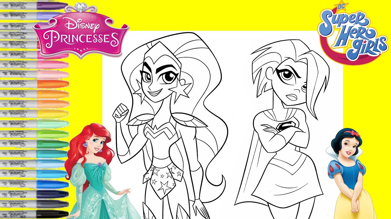 DC Super Hero Girls Makeover as Disney Princess Snow White and Ariel ...