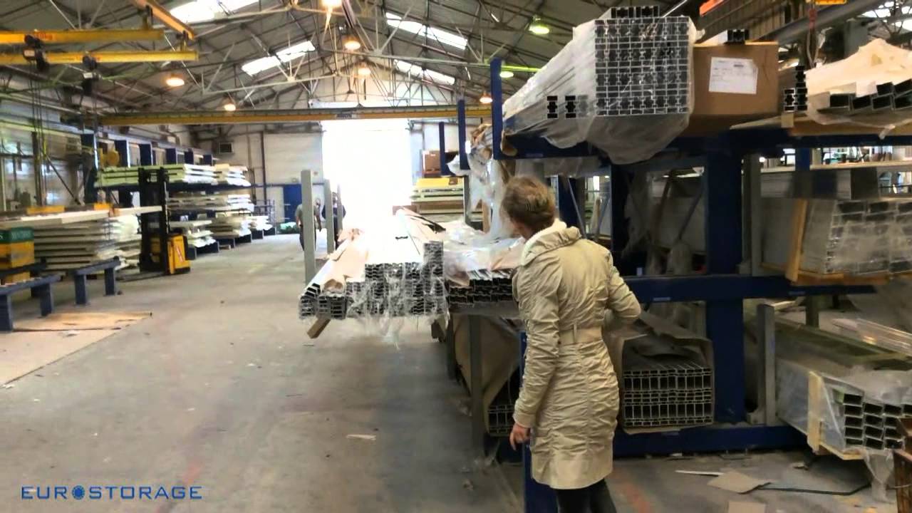 Profile rack with 100% extendable drawers - YouTube