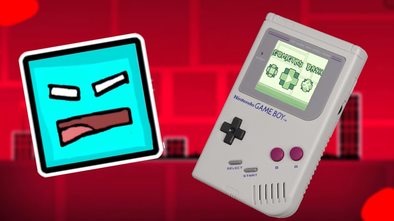 Jugando Geometry Dash en la clásica GAMEBOY - YouTube