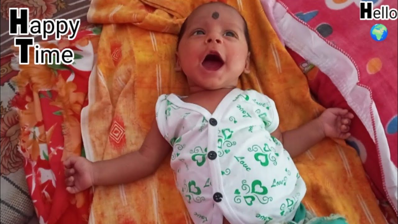 Happy Time // My One month old baby - YouTube