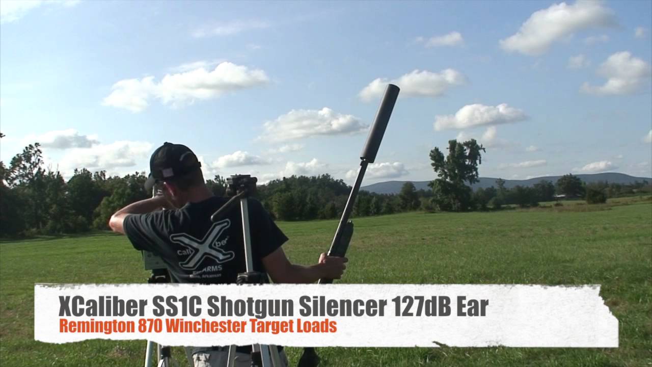 Shotgun Silencer SS1C Sound Meter Testing from XCaliber Firearms - YouTube