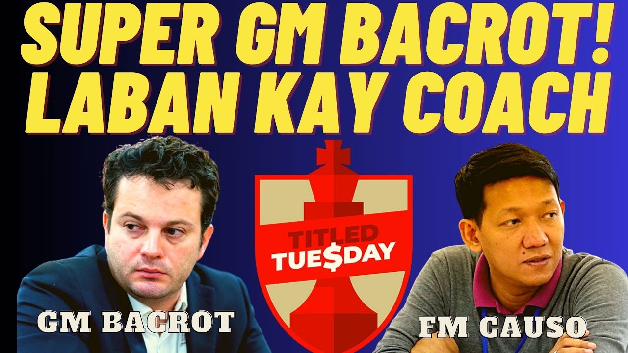 BIGLANG NAGOFFER NG DRAW ANG SUPER GM KAY COACH! Ano gagawin ko?GM Bacrot vs FM Causo - YouTube