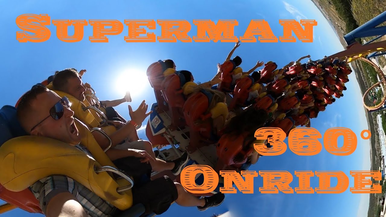 Superman [Parque Warner] 360° Onride 2022 - YouTube