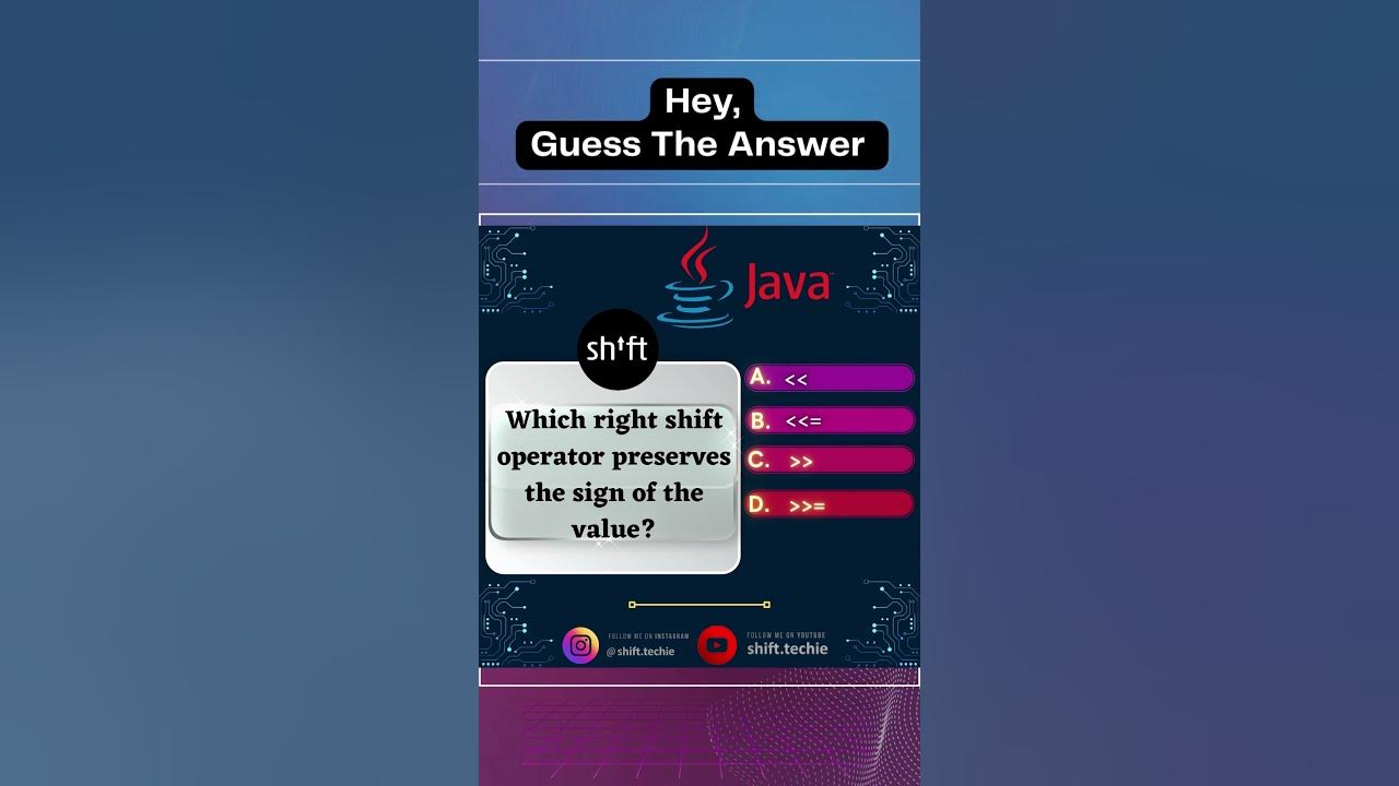 Shift Qanda 41 Java Javacoding Javaprogramming Youtube