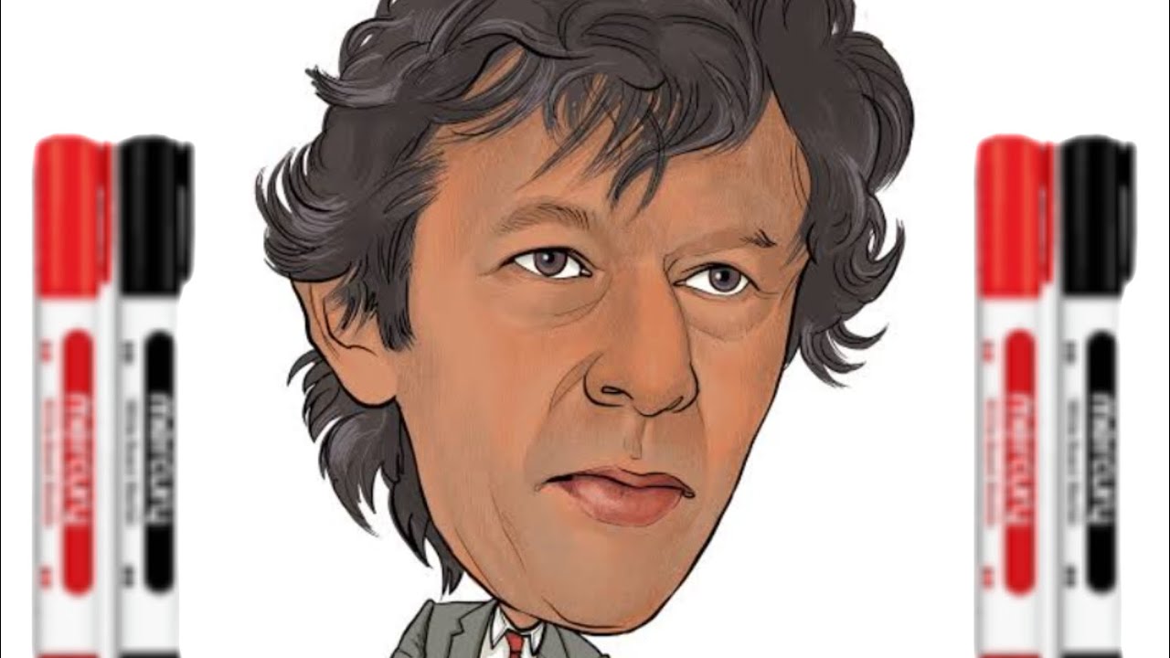 Imran Khan PTI|Drawing tutorial|easy step by step - YouTube
