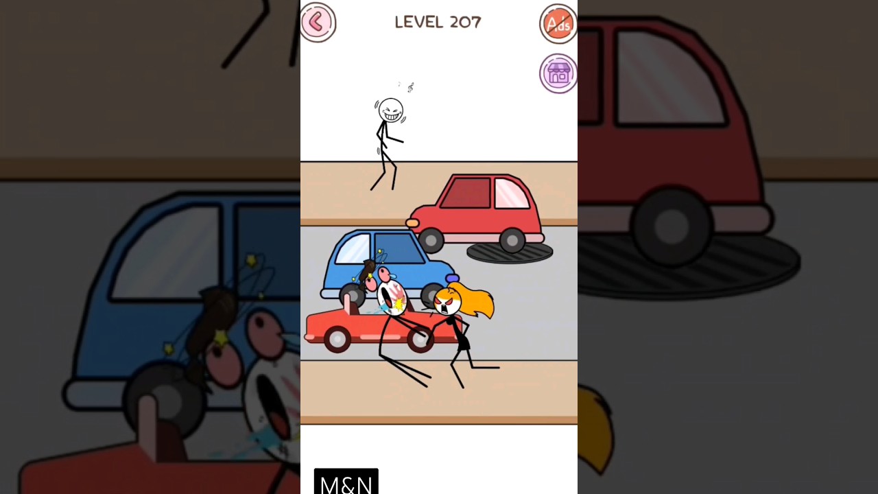 Thief Puzzle Game Level-207 Solution #shorts #youtubeshorts # ...