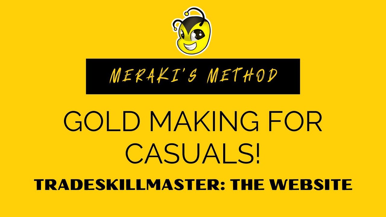 TSM Tutorial Part One: The Website | Meraki's Method | Gold Making For Casuals - YouTube