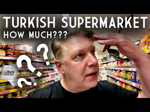 FIRST TIME in TURKISH Supermarket! Snack Hunt in Lara Beach, Antalya!