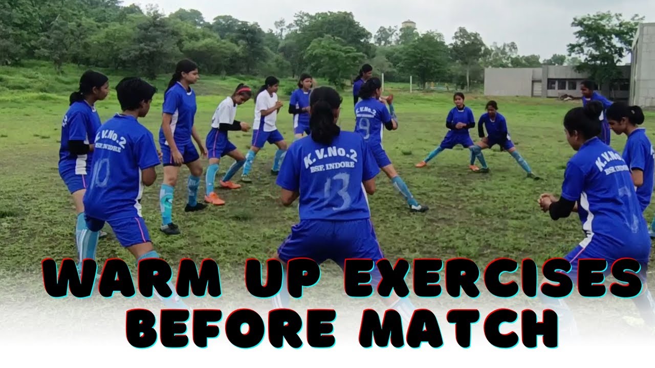 Soccer Warm up & Exercises before Match #beingkvian #subrotocup # ...