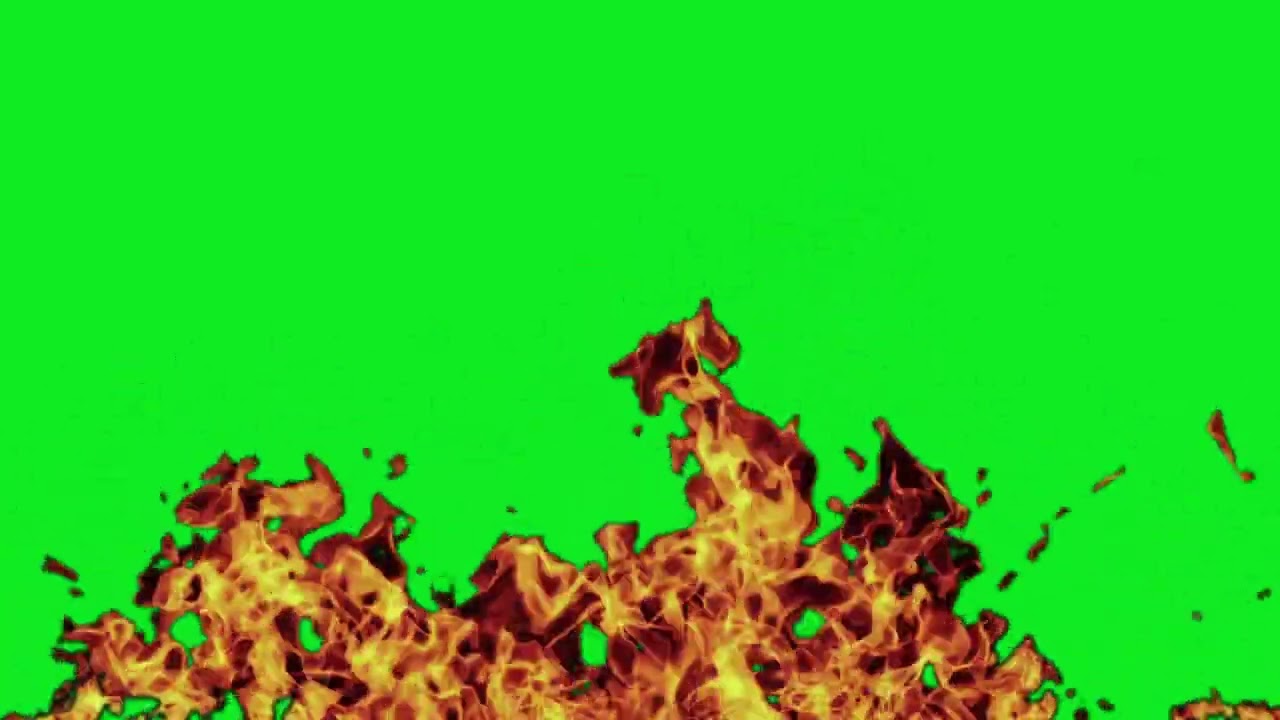 Fire Greenscreen Realtime HD - YouTube