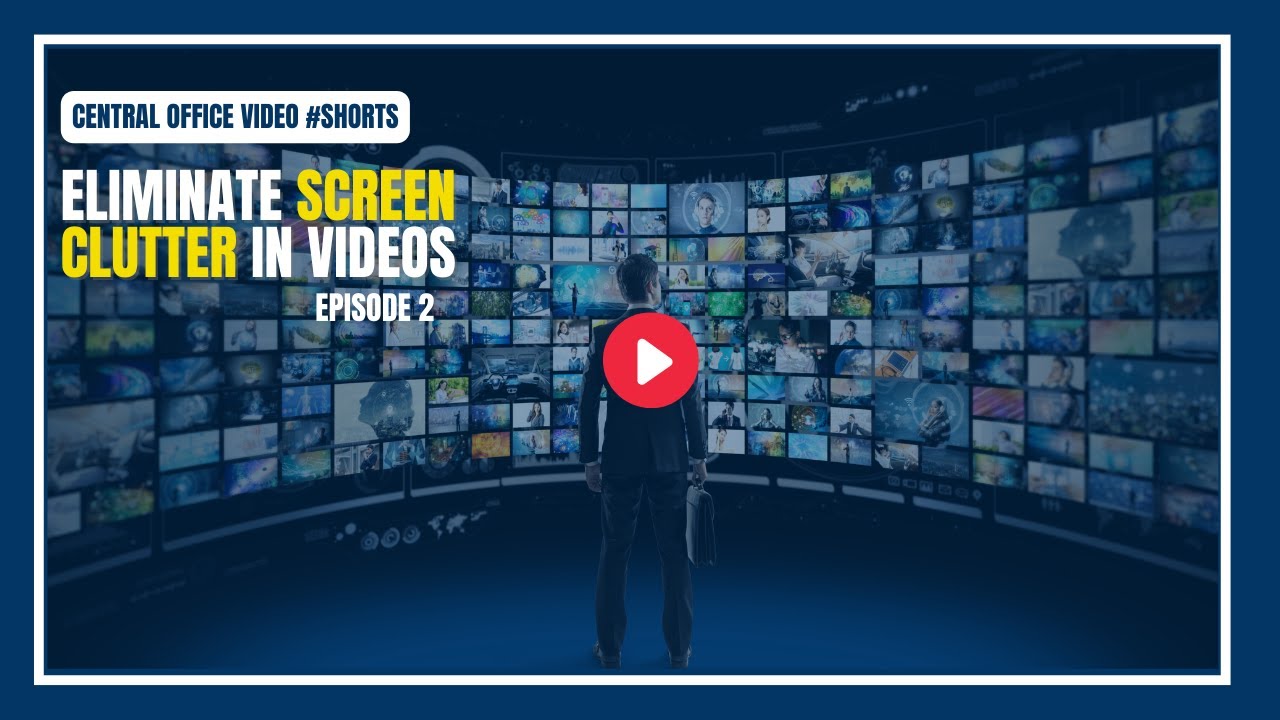 Eliminate Screen Clutter in Videos - YouTube