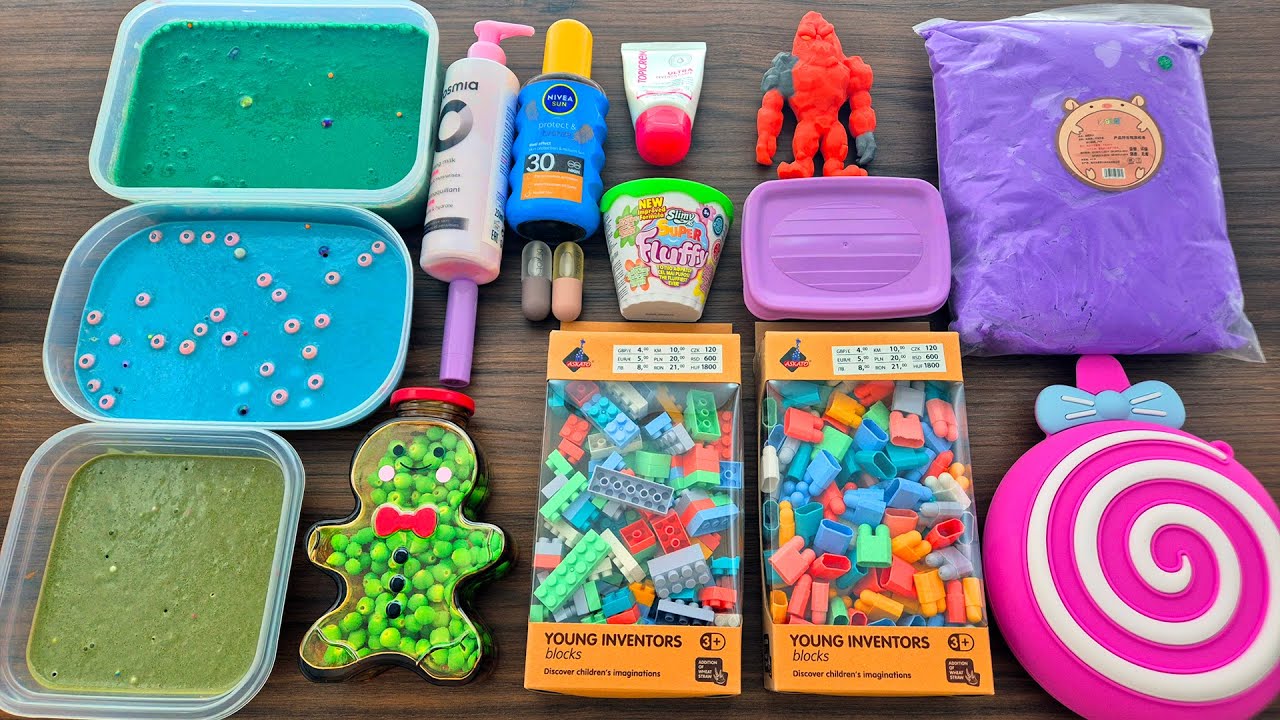 Satisfying & Relaxing Slime Mixing - Big Smoothie Making - YouTube