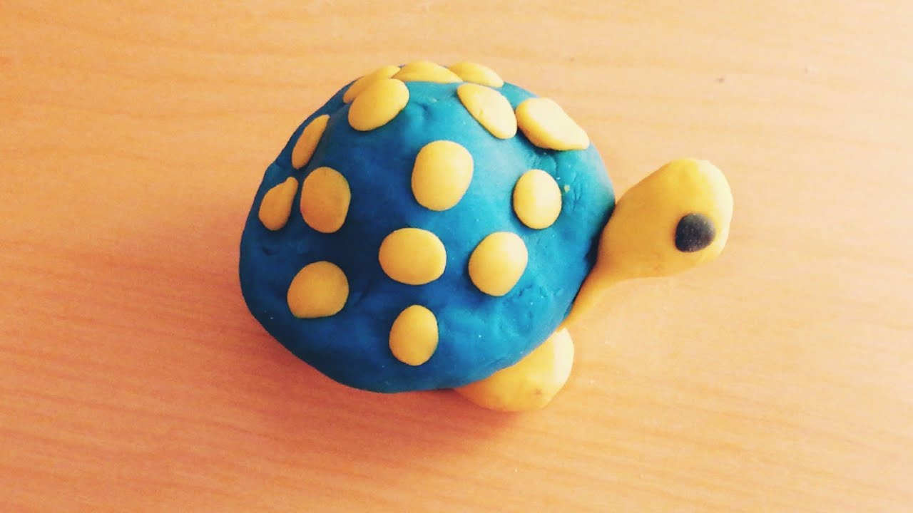 Tortoise making by play doh. How to make tortoise by clay. Easiest and ...
