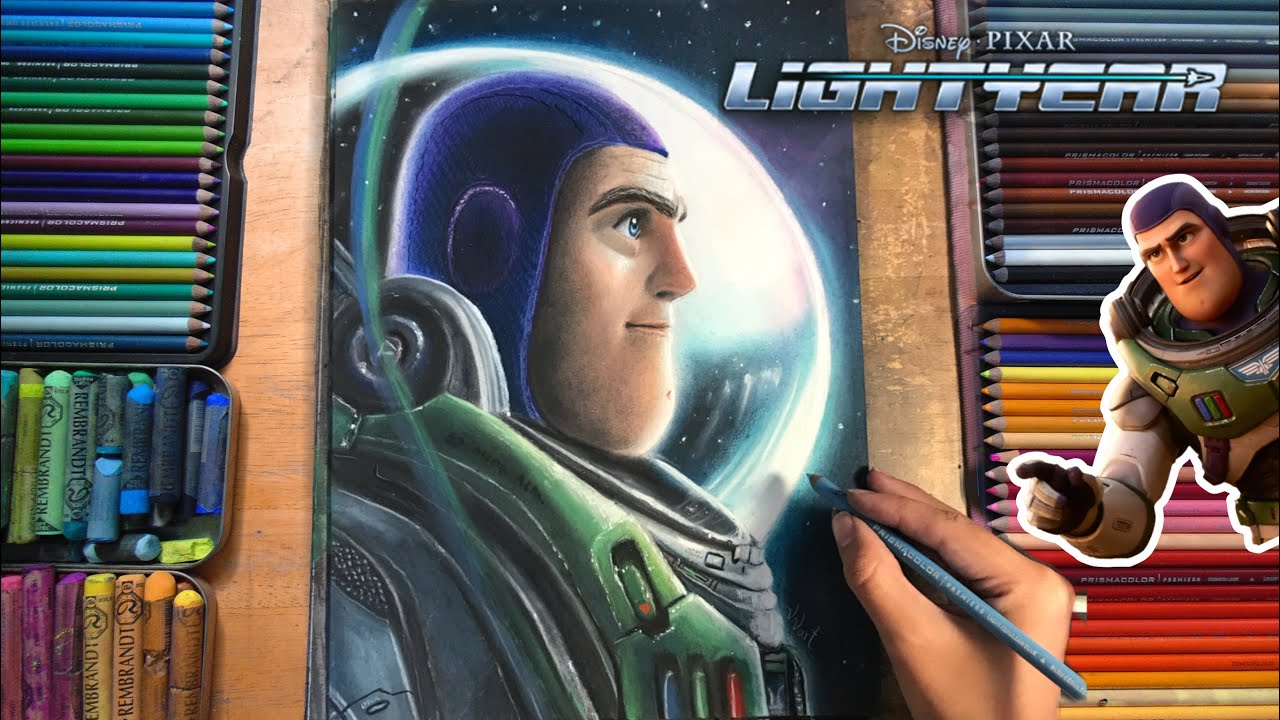 DIBUJO A LIGHTYEAR DISNEY PIXAR HOW TO DRAW LIGHTYEAR DISNEY - YouTube
