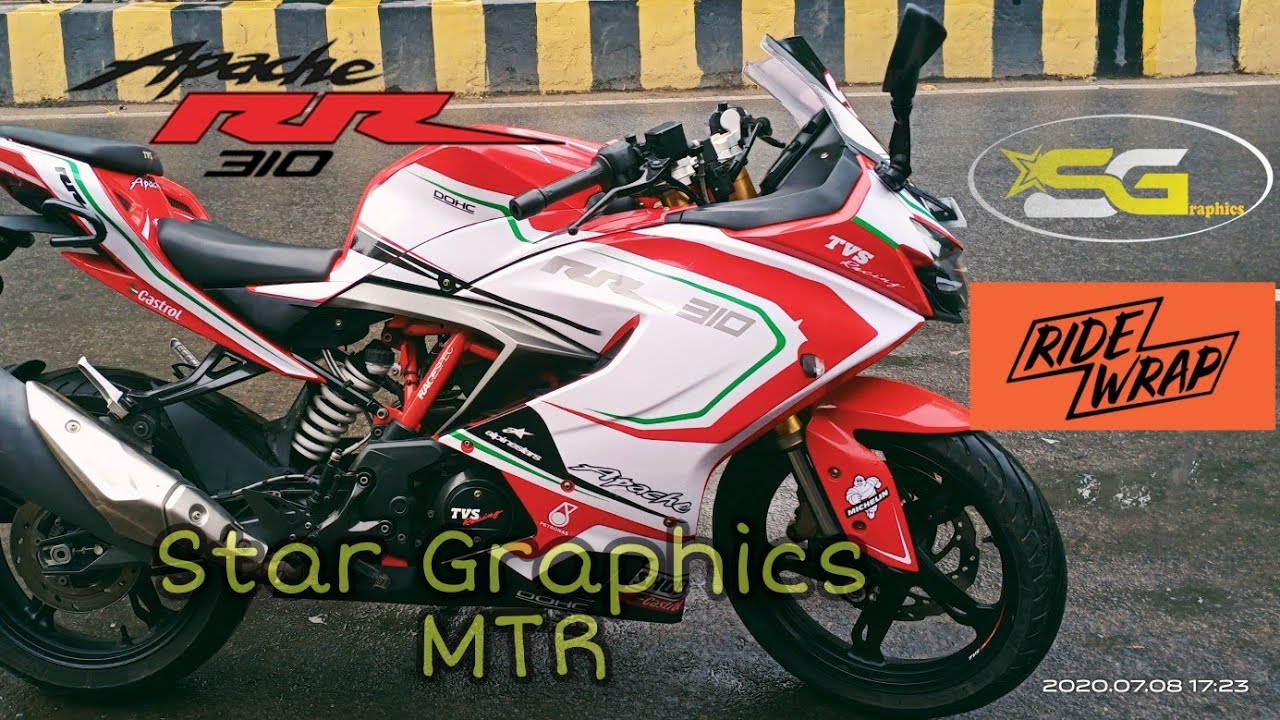 How To Install Apache RR310 Sricker Kit, Apache RR310 , 2020 Bike ...