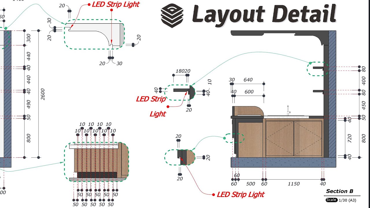 Layout SketchUp Lesson#18 Furniture Detail Layout SketchUp - YouTube
