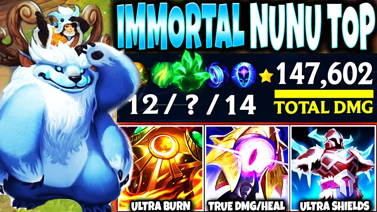 My New Immortal Nunu Top Lane Build TOOK OVER THE GAME: 147.000 Total ...