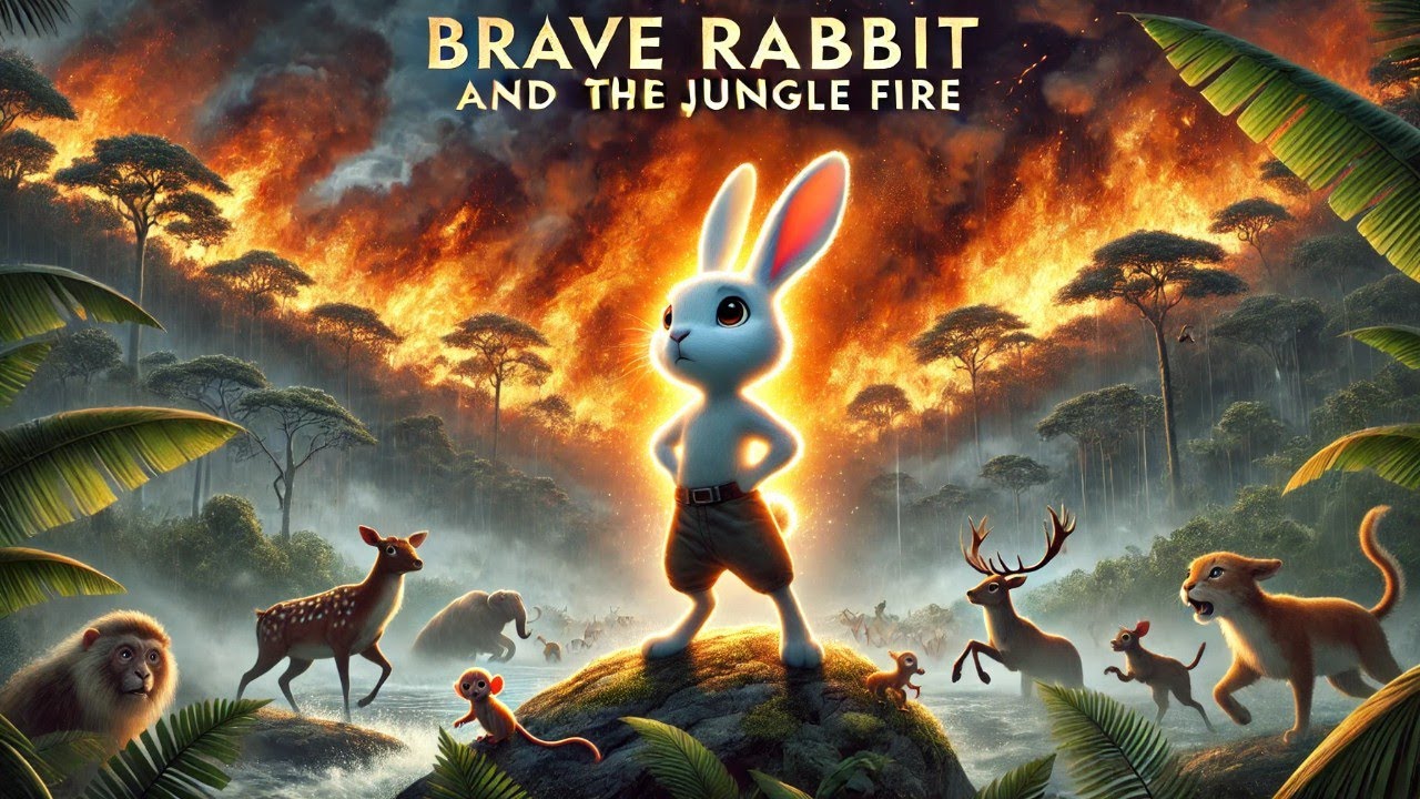 The Brave Little Rabbit 🐰🔥 | A Tiny Hero Who Saved the Jungle! - YouTube