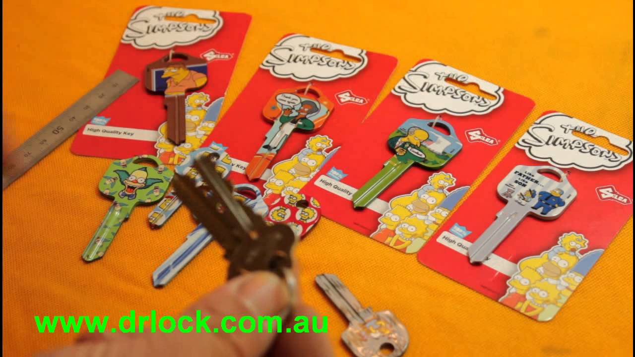 The Simpsons House Key Range - New Keys - YouTube