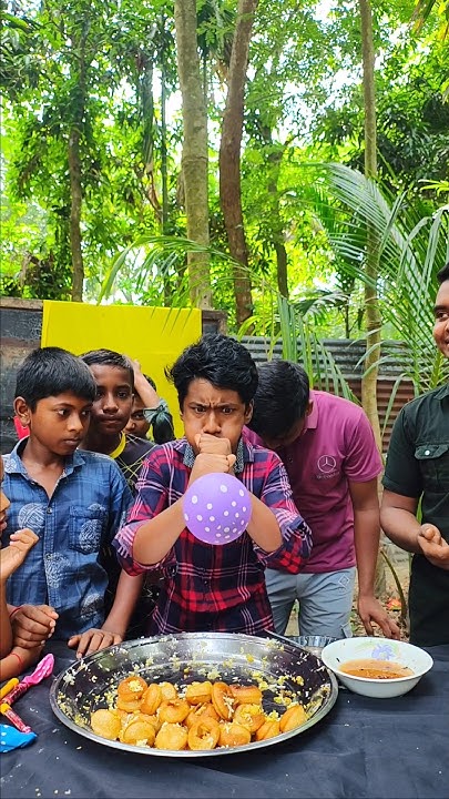 The challenge of inflating balloons and eating as many as you want.😋 - YouTube