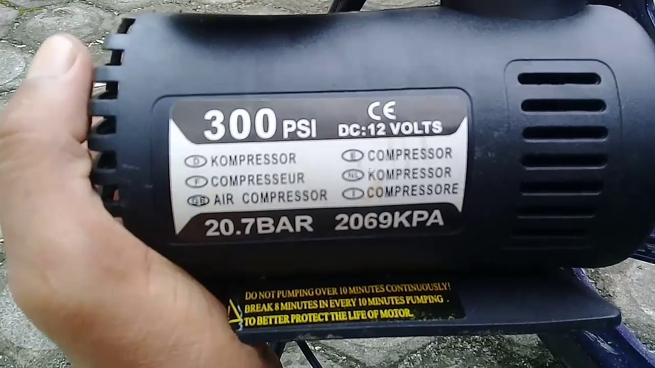 Kompresor ban motor Mini 300 PSI - YouTube