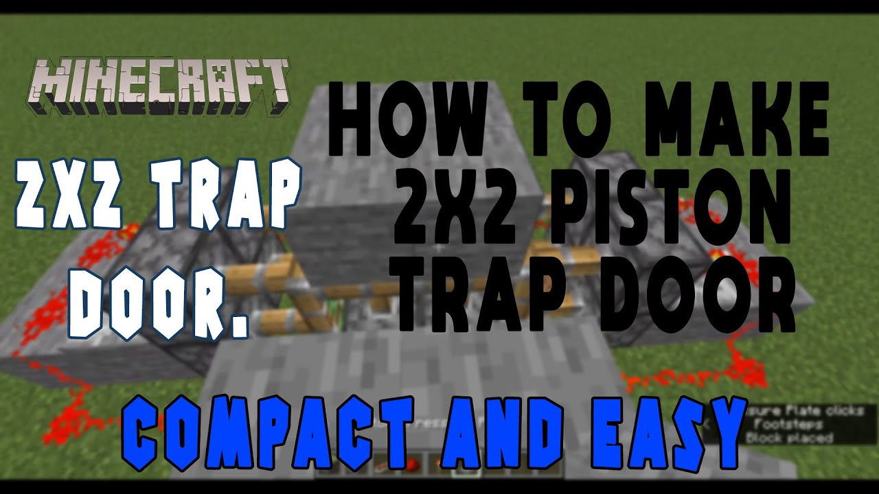 How to make 2x2 Trap Door Tutorial in 1 Min - YouTube