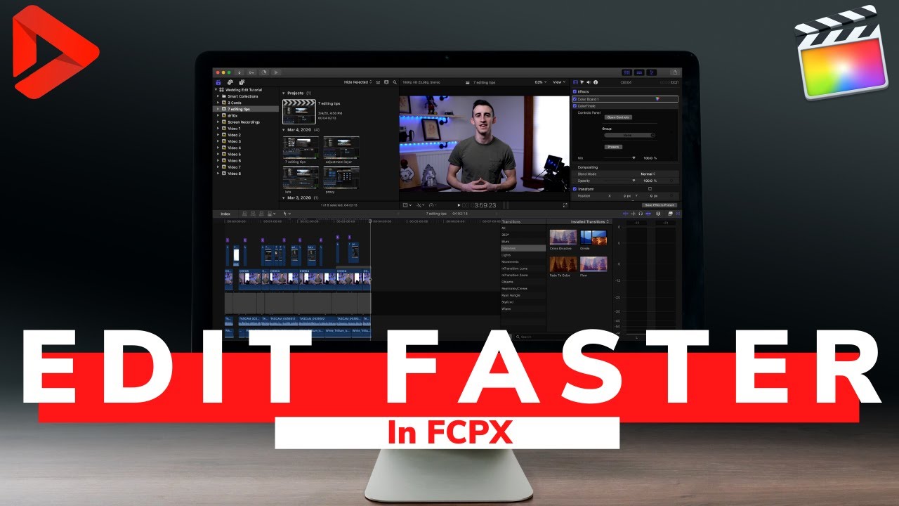 How To Edit Faster In FCPX | 7 Tips - YouTube