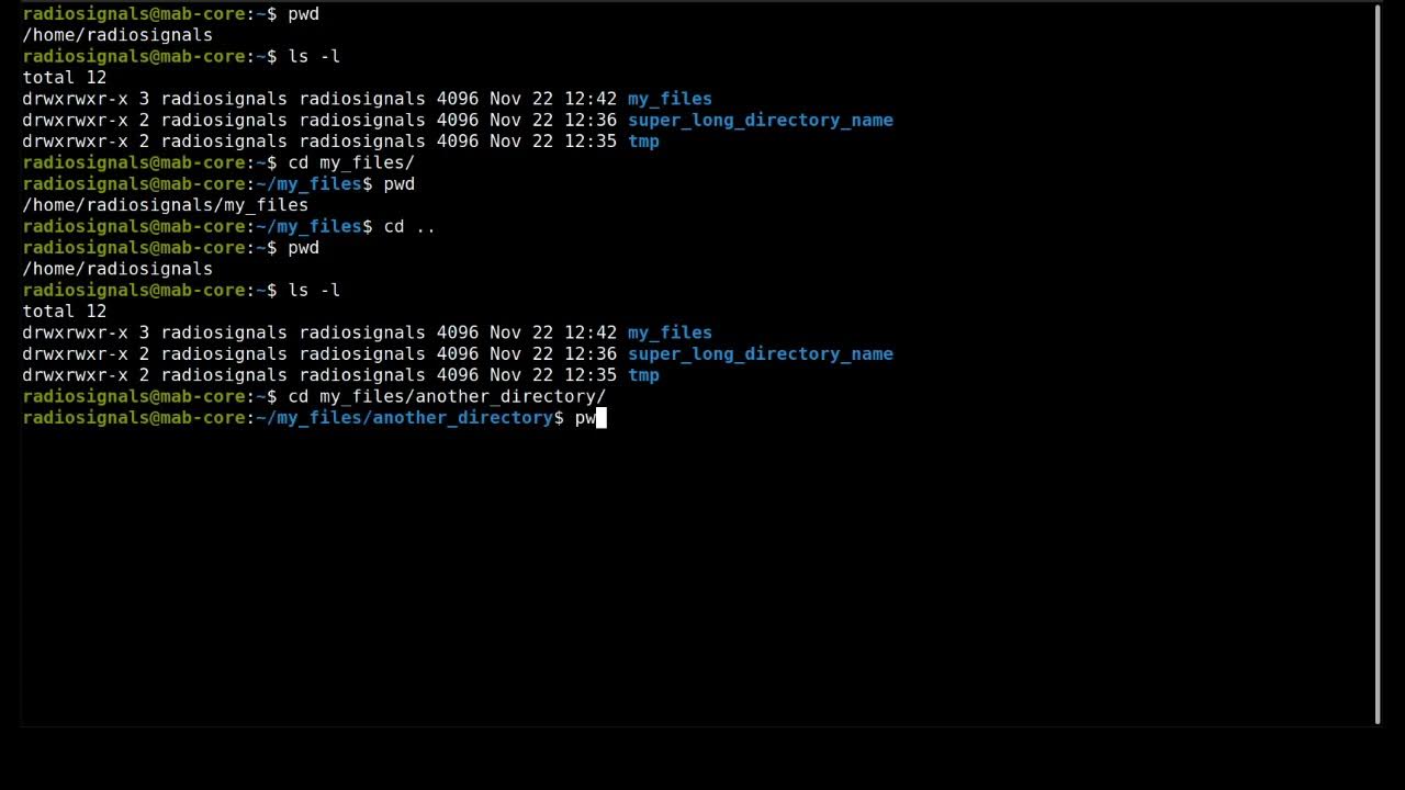001 - Linux Command Line Navigation. CD and PWD commands - YouTube