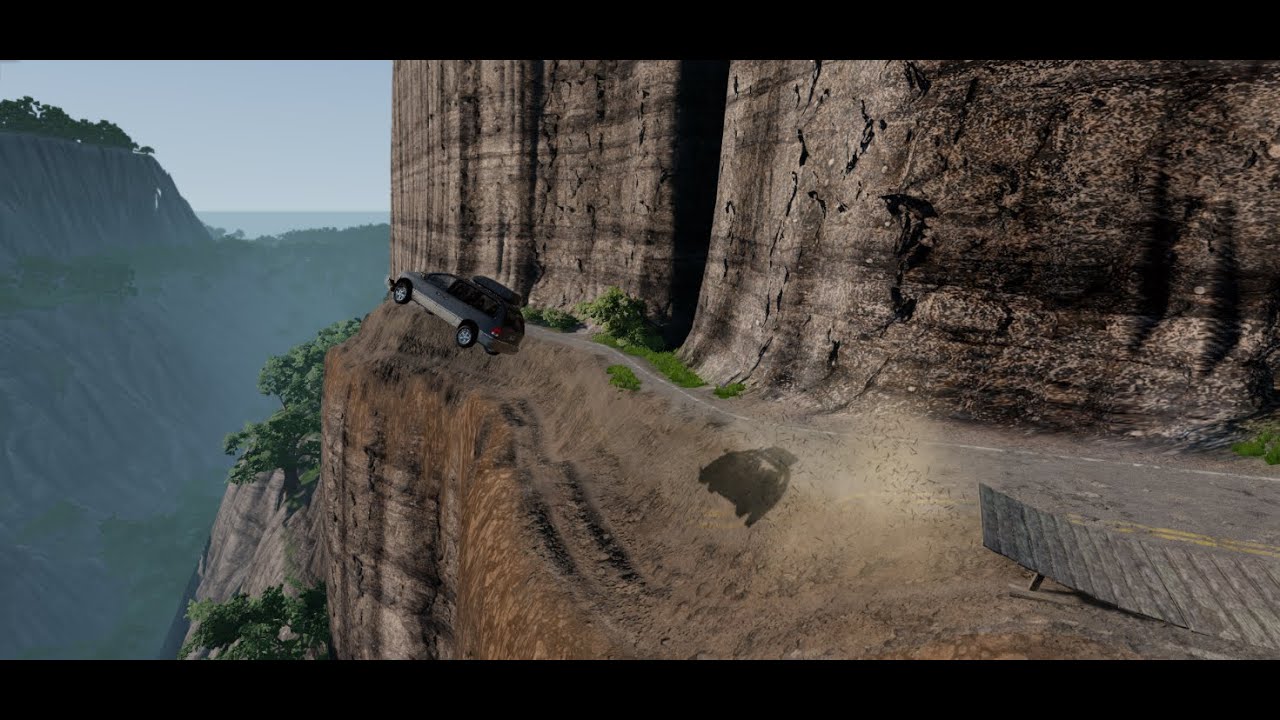 Driving on The Dangerous Road in BeamNG Drive - YouTube