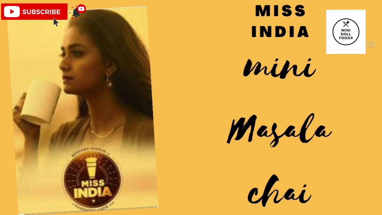 Miss India Chai | Masala chai | Miniature food | Indian tea| Herbal tea ...