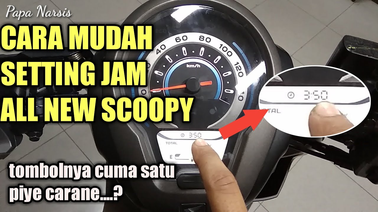CARA SETTING JAM NEW SCOOPY | all new scoopy 2021 - YouTube