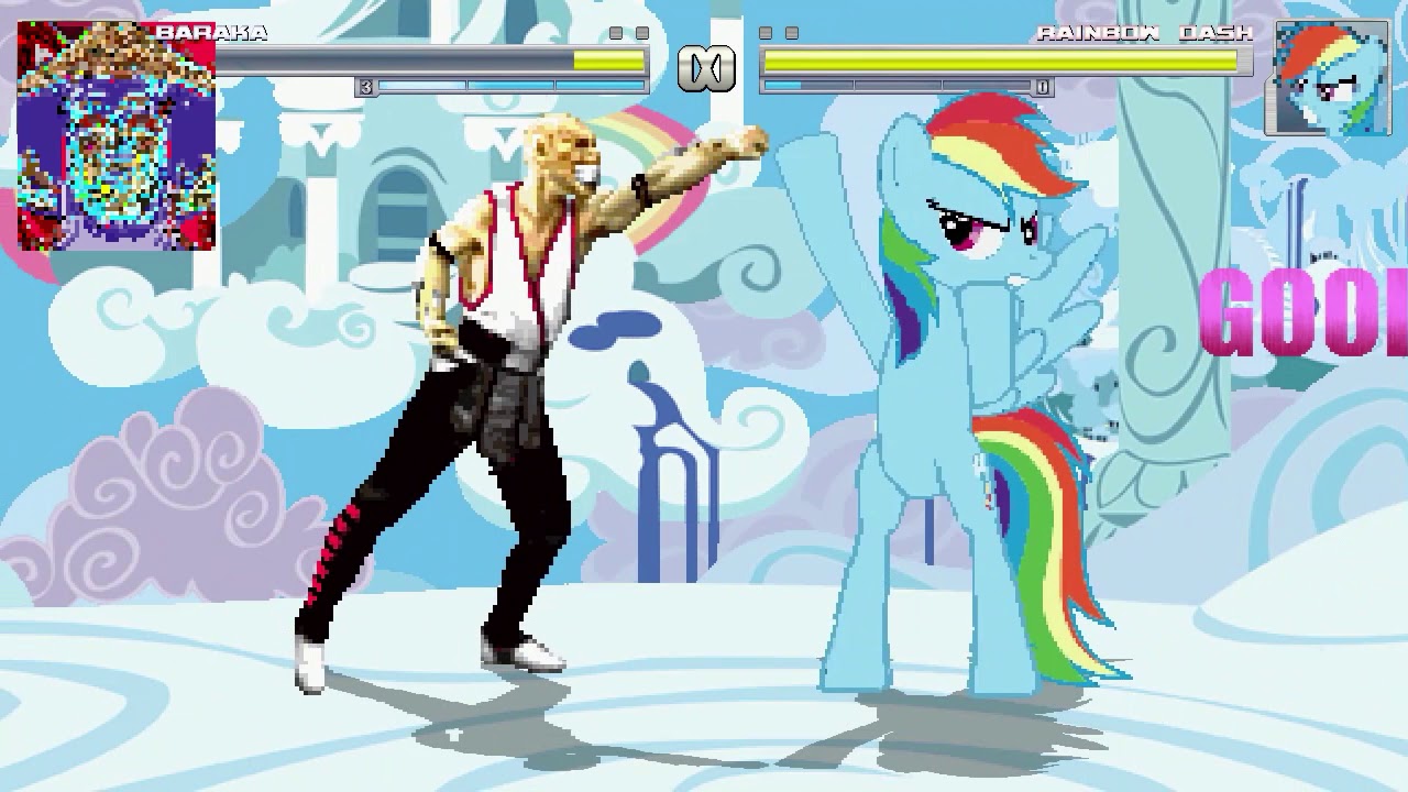 AN Mugen Request #1472: Baraka VS Rainbow Dash - YouTube