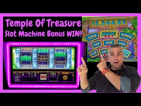 💥HUGE WIN! Temple Of Treasure Slot Machine Jackpot💥 - YouTube