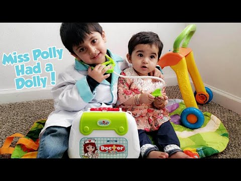 Miss Polly Had A Dolly | Nursery Rhyme Dolly is Sick Song for Kids ...