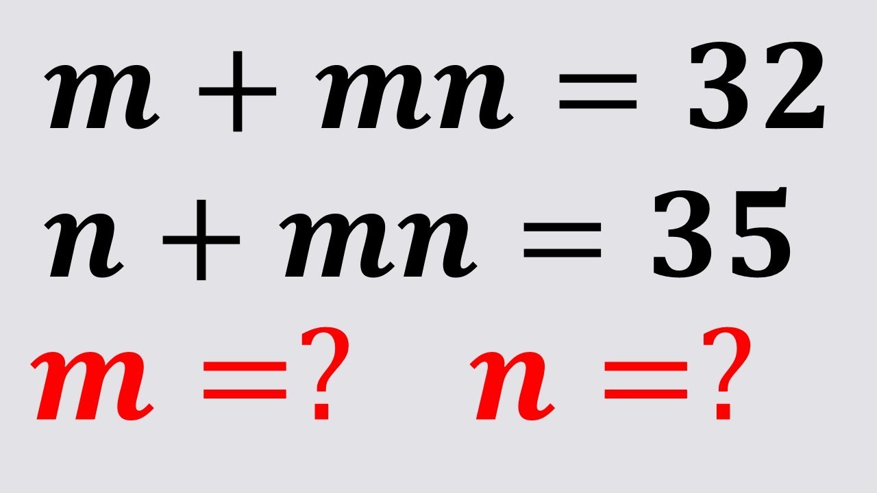 A Good Math Olympiad Algebra Problem |Math Olympiad Questions|Beautiful ...