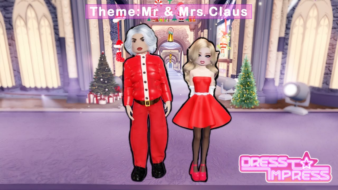 Roblox Dress to Impress | Santa & Mrs. Claus Fashion Show Challenge ...